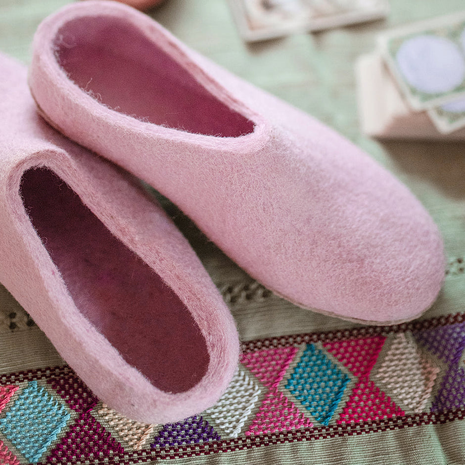 Wool Clogs | Low-back wool slippers – Wild Hearts Market