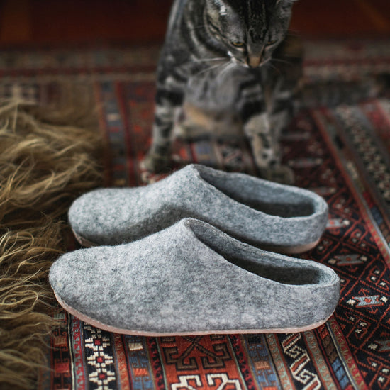 Didi Wool Slipper Clog in Ash – Wild Hearts Market